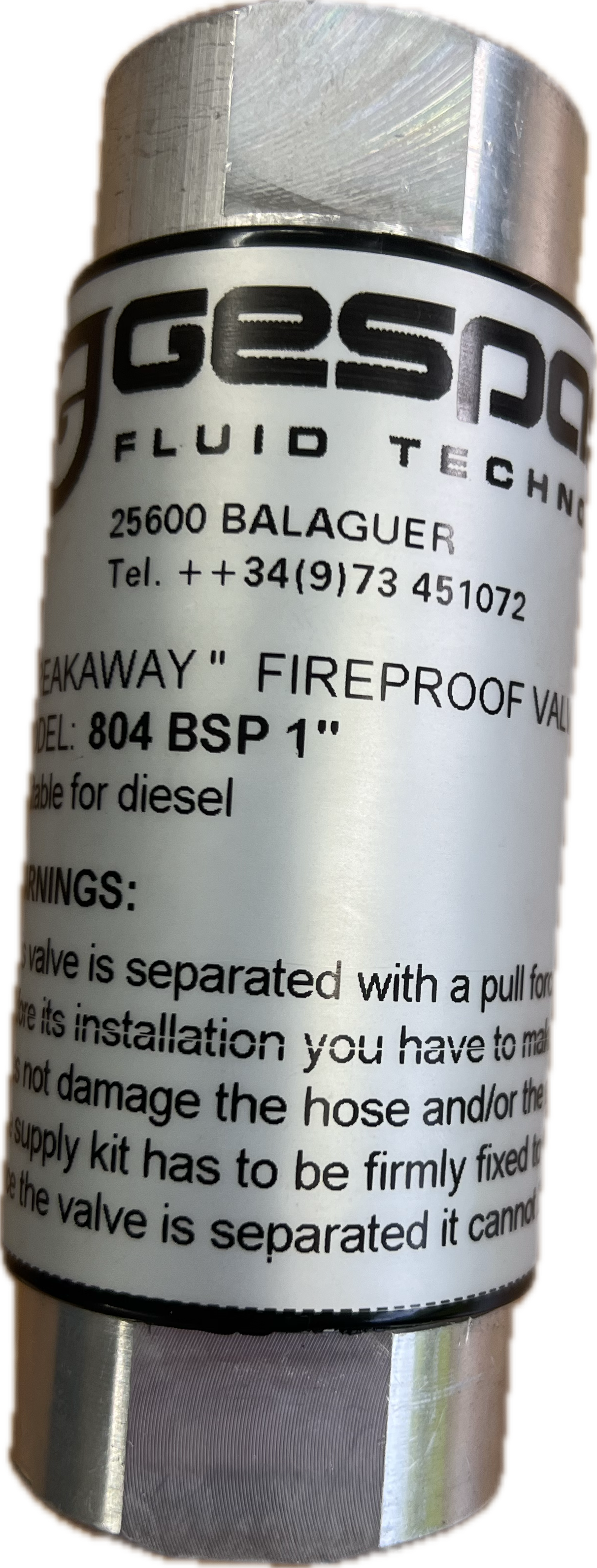BREAKAWAY VALVES – Gespasa Shop - International Fuel Equipment and Services